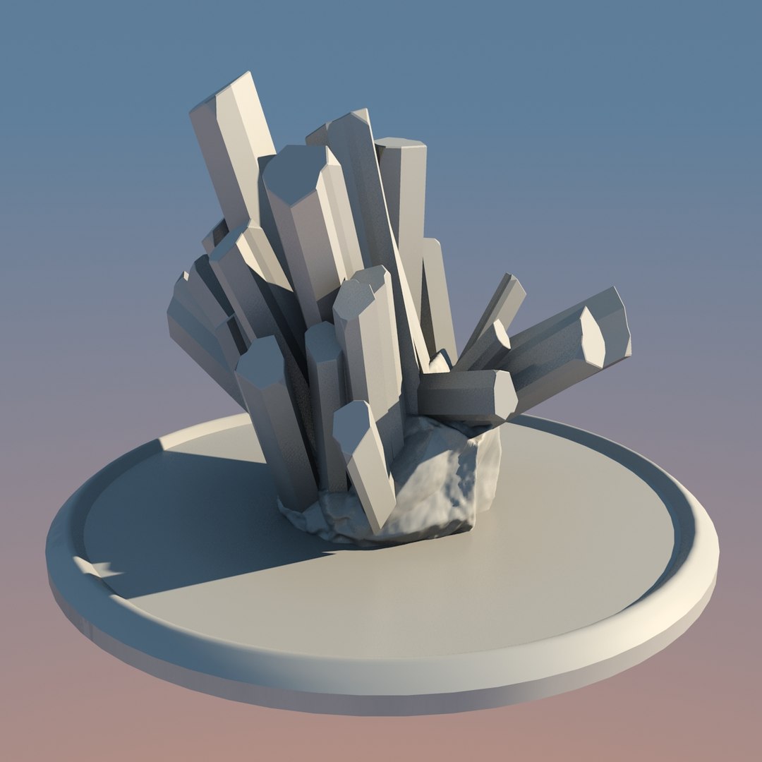 natural crystal 3d model