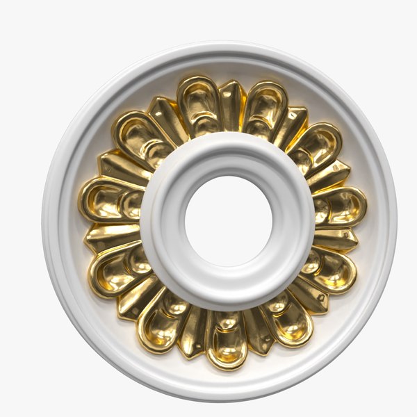 3D Ceiling Sockets Gypsum Plaster DR182 - TurboSquid 2025124