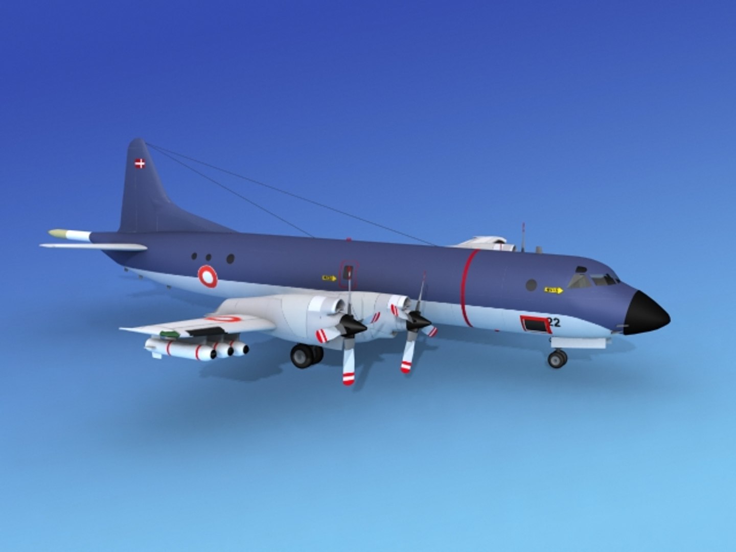 3d Model Orion Lockheed P-3