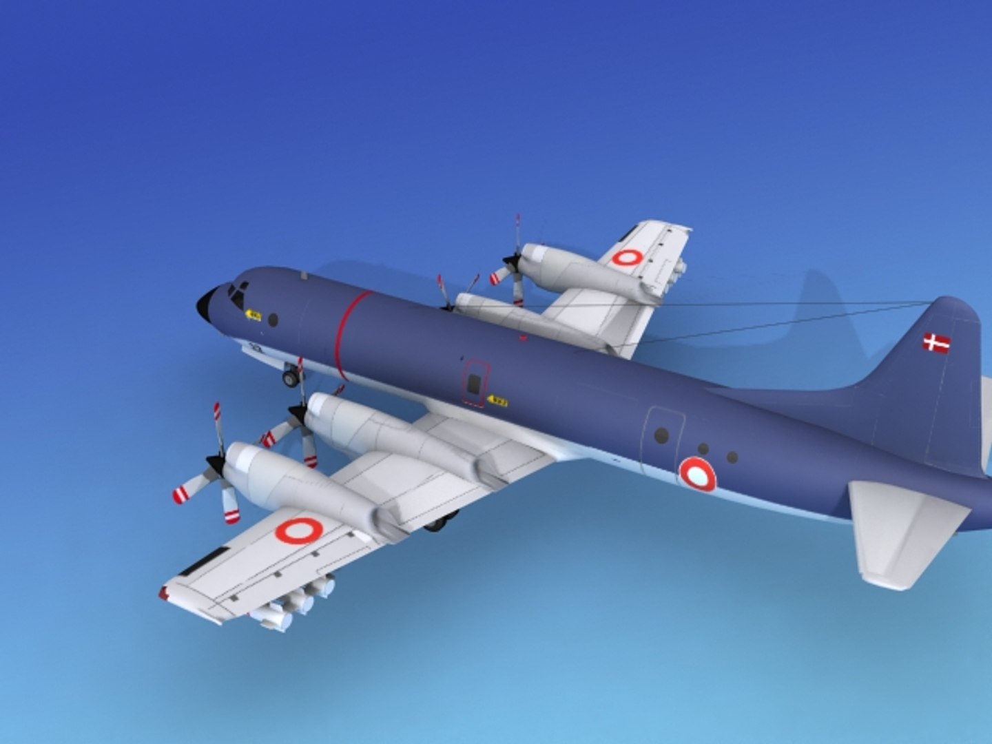 3d Model Orion Lockheed P-3