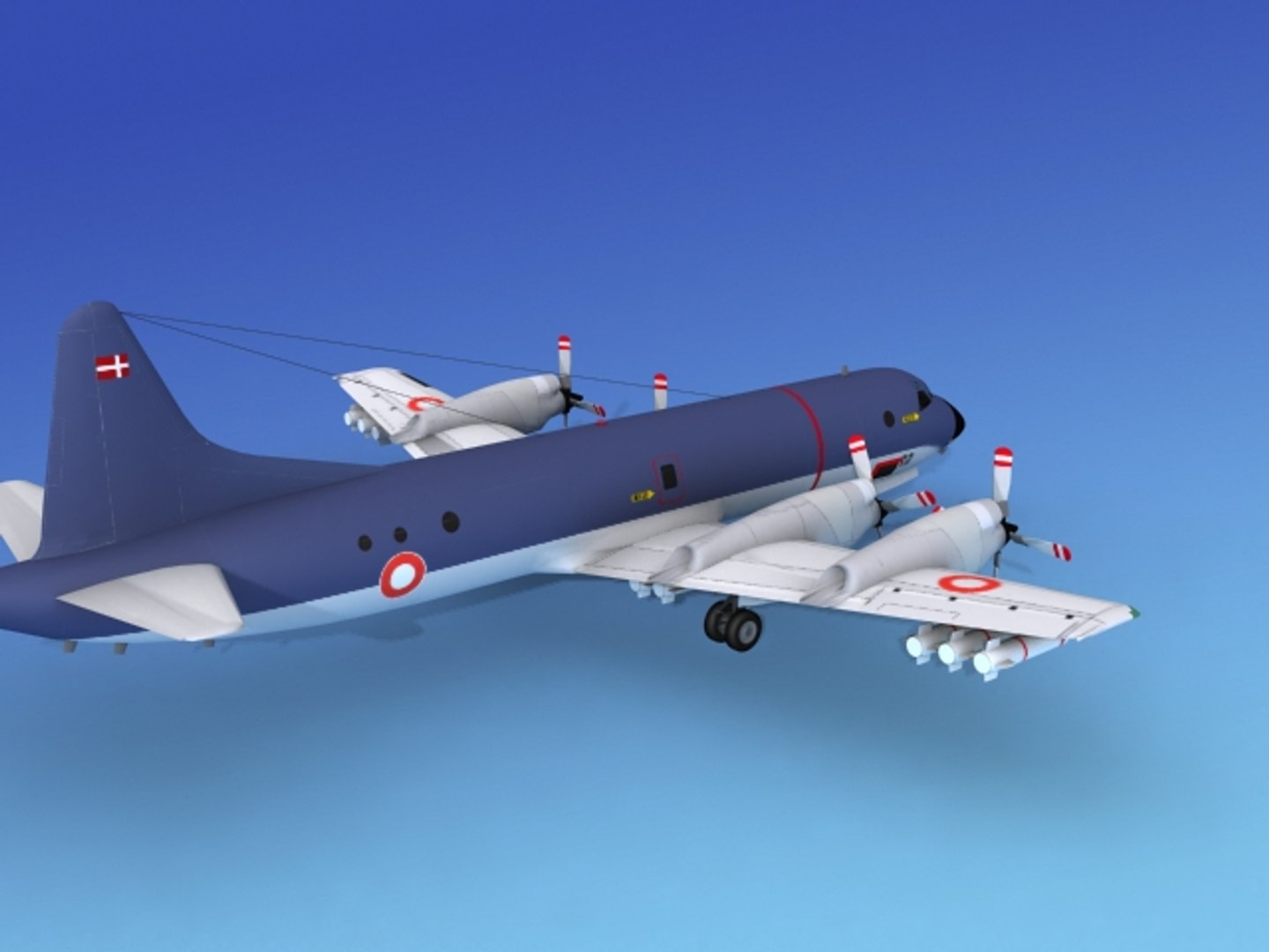 3d Model Orion Lockheed P-3