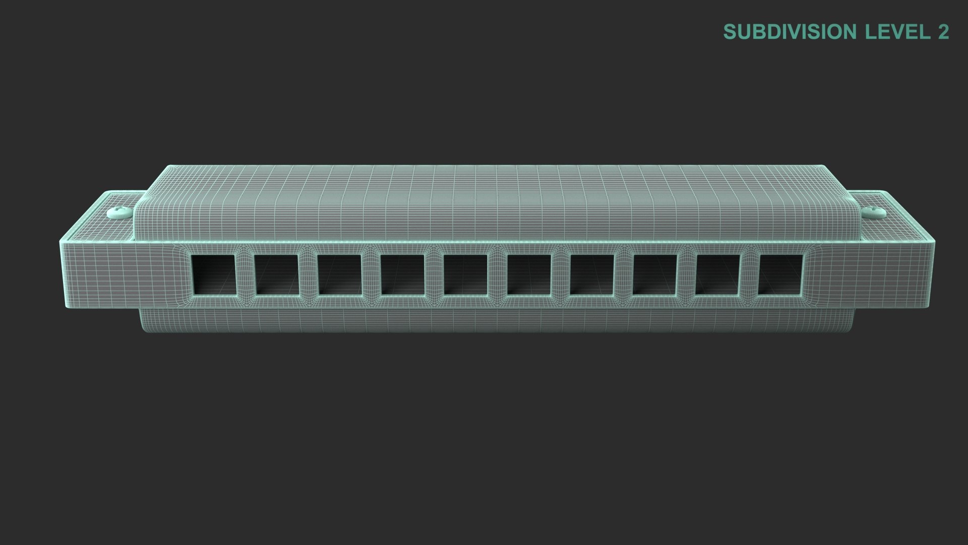 Harmonica 3D model - TurboSquid 1971648