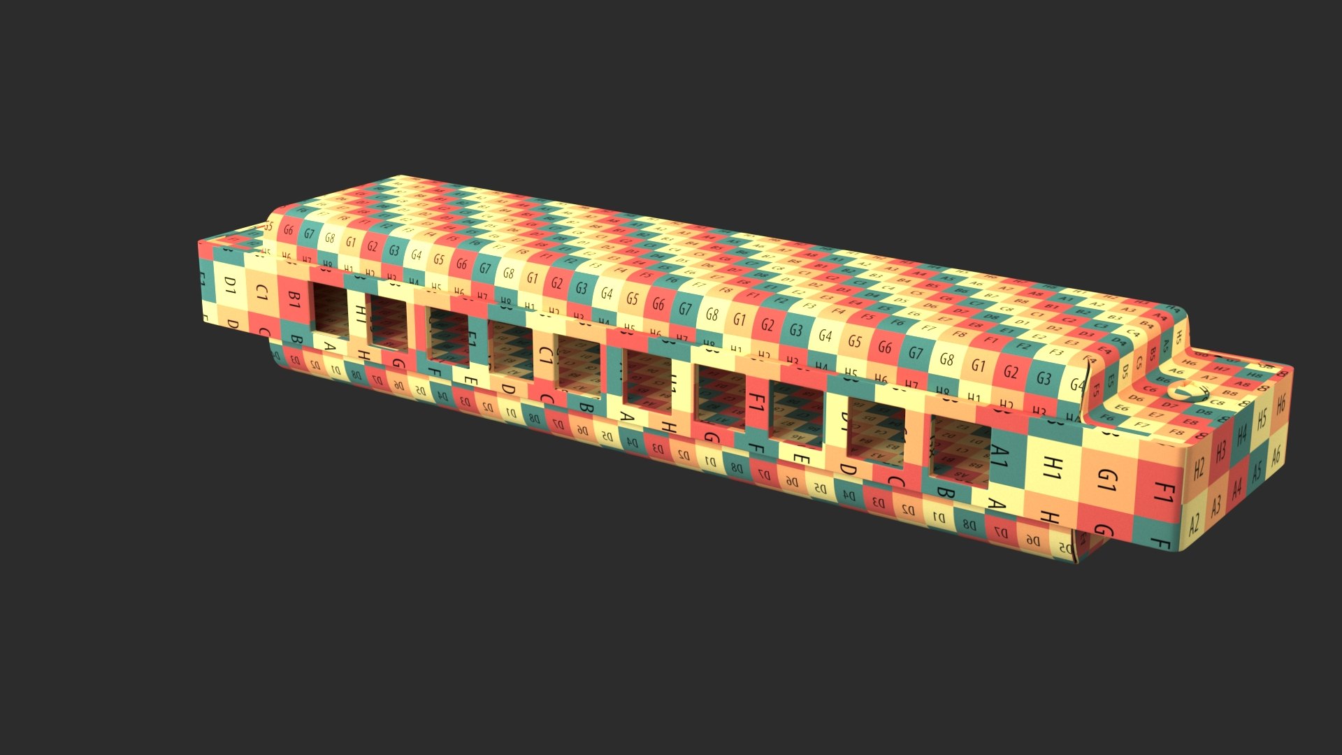 Harmonica 3D Model - TurboSquid 1971648