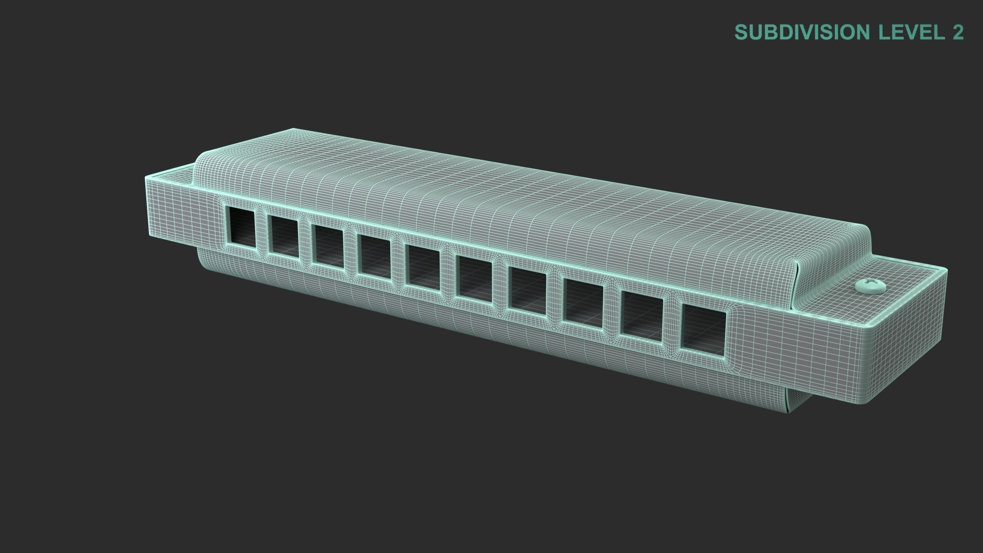 Harmonica 3D Model - TurboSquid 1971648