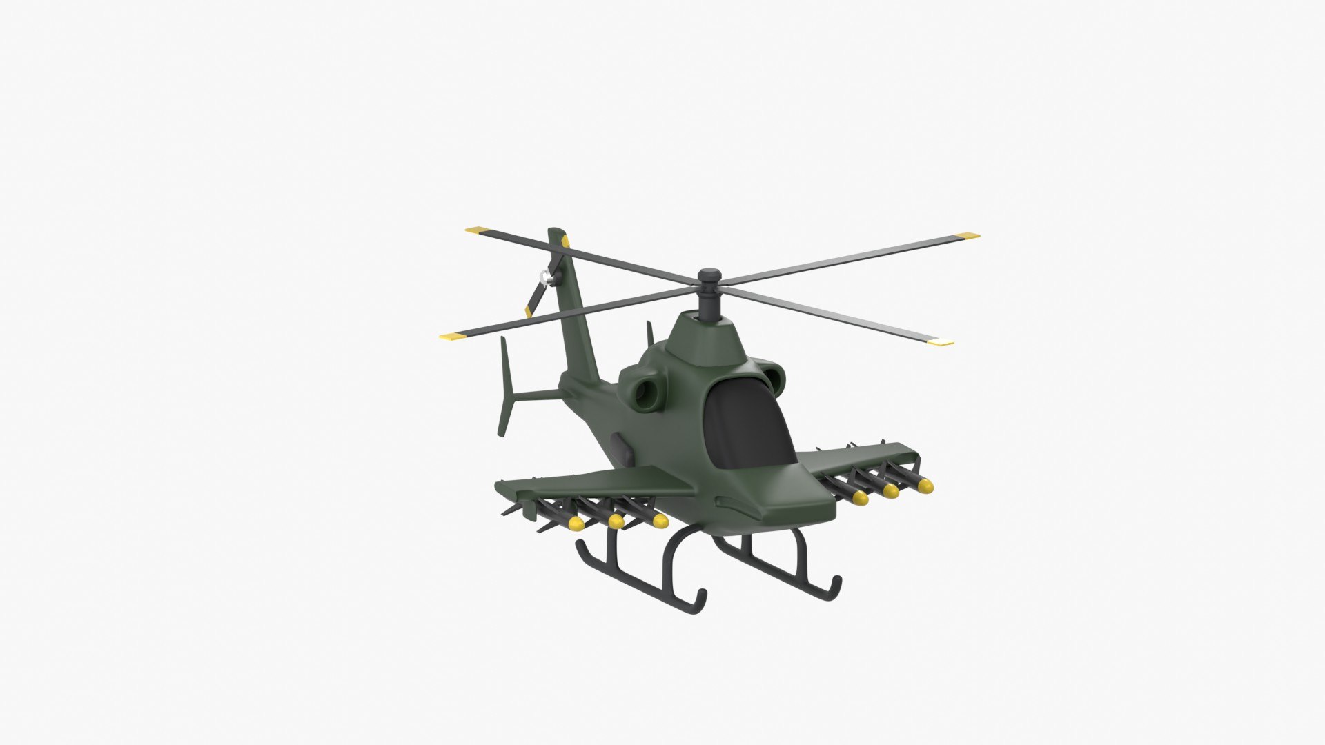 Army Chopper 3D Illustration Model - TurboSquid 2234837