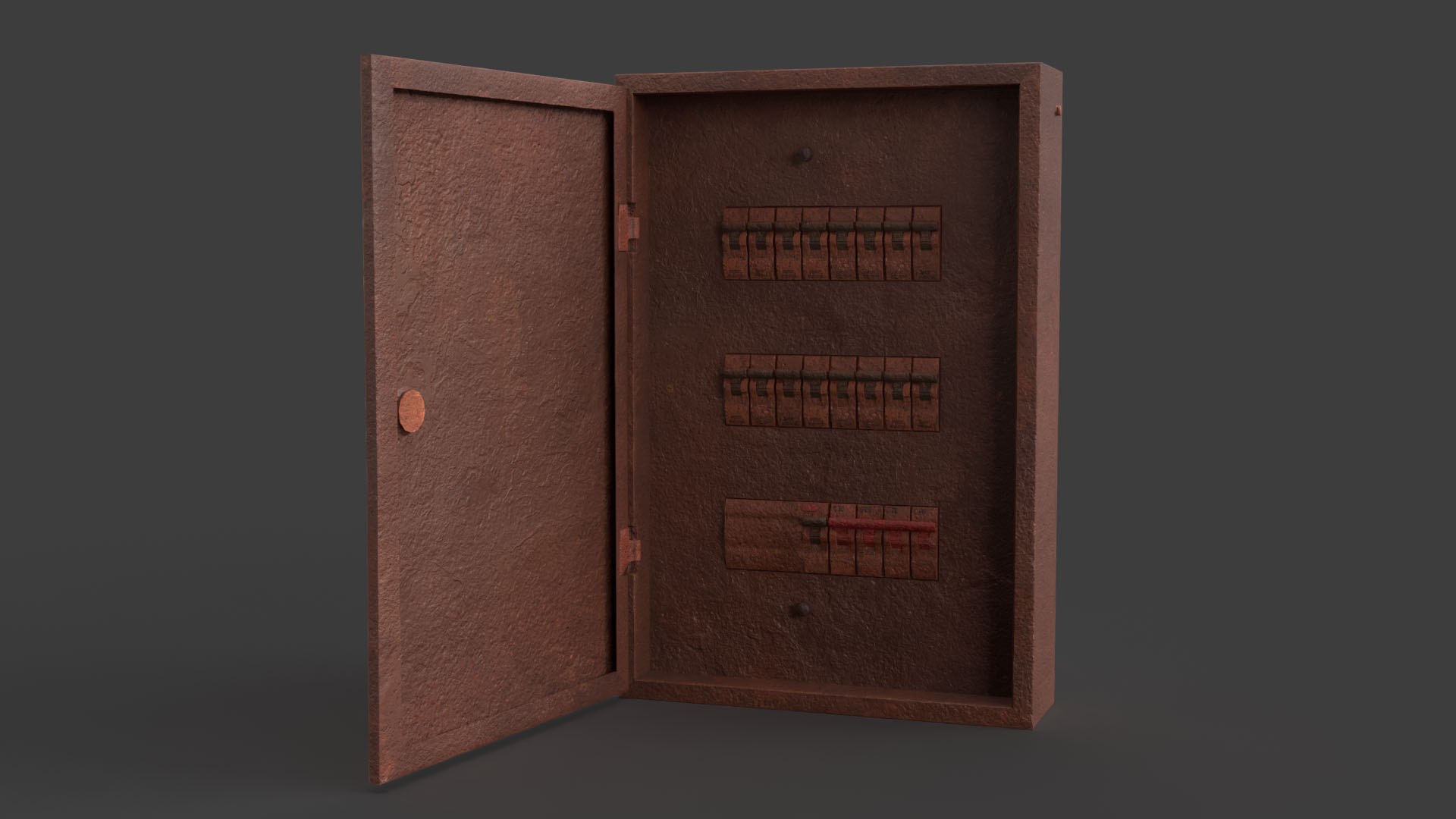 3D Model Rusted Power Box - Game Ready Electrical Panel - TurboSquid ...