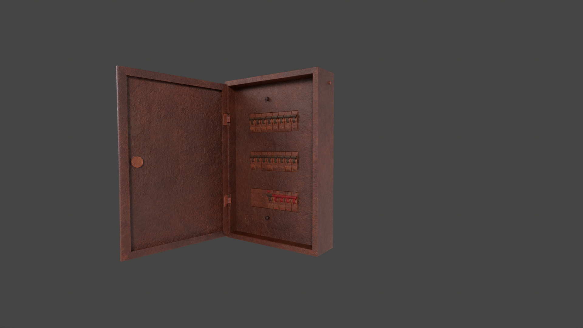3D Model Rusted Power Box - Game Ready Electrical Panel - TurboSquid ...