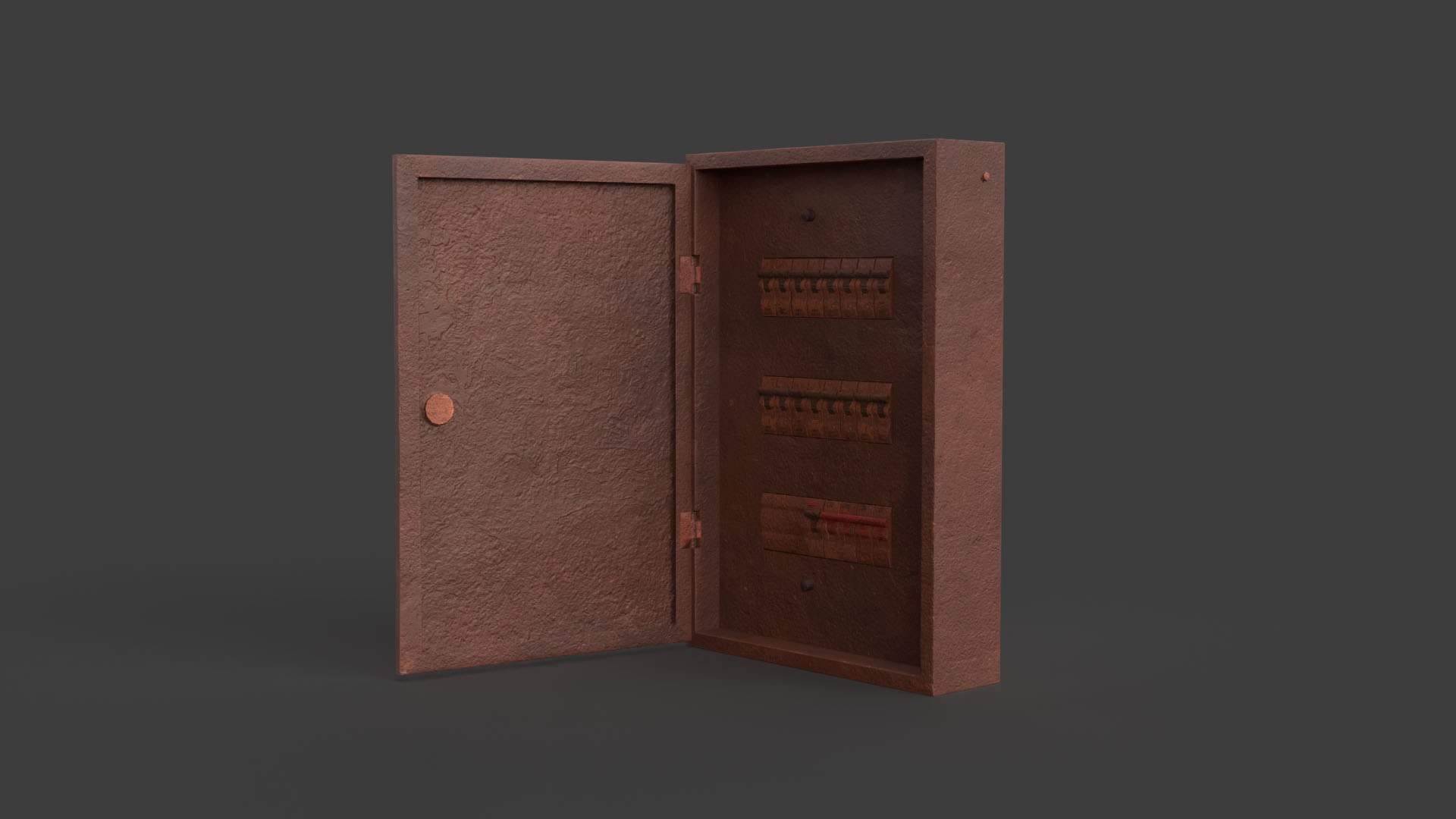 3D Model Rusted Power Box - Game Ready Electrical Panel - TurboSquid ...