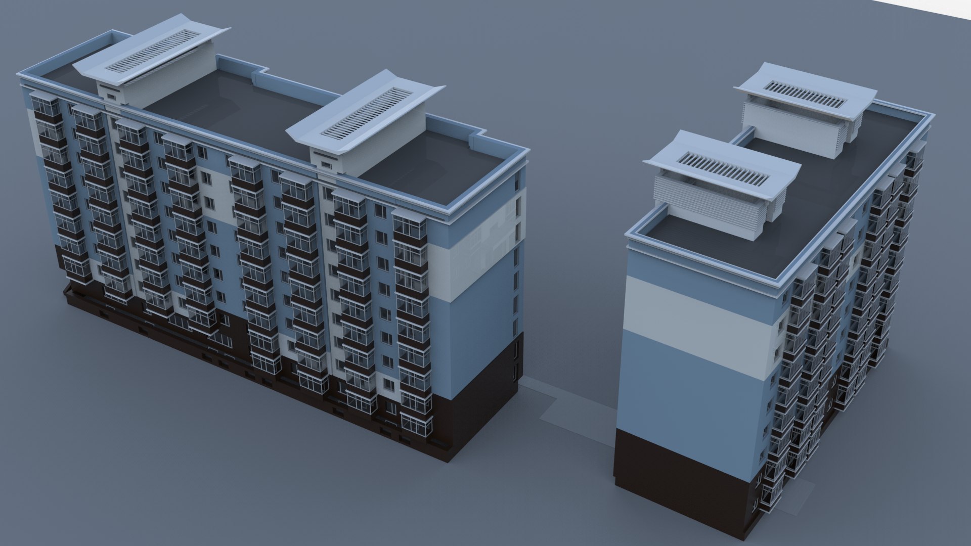 3D City Building Apartment Place House Model - TurboSquid 1821495
