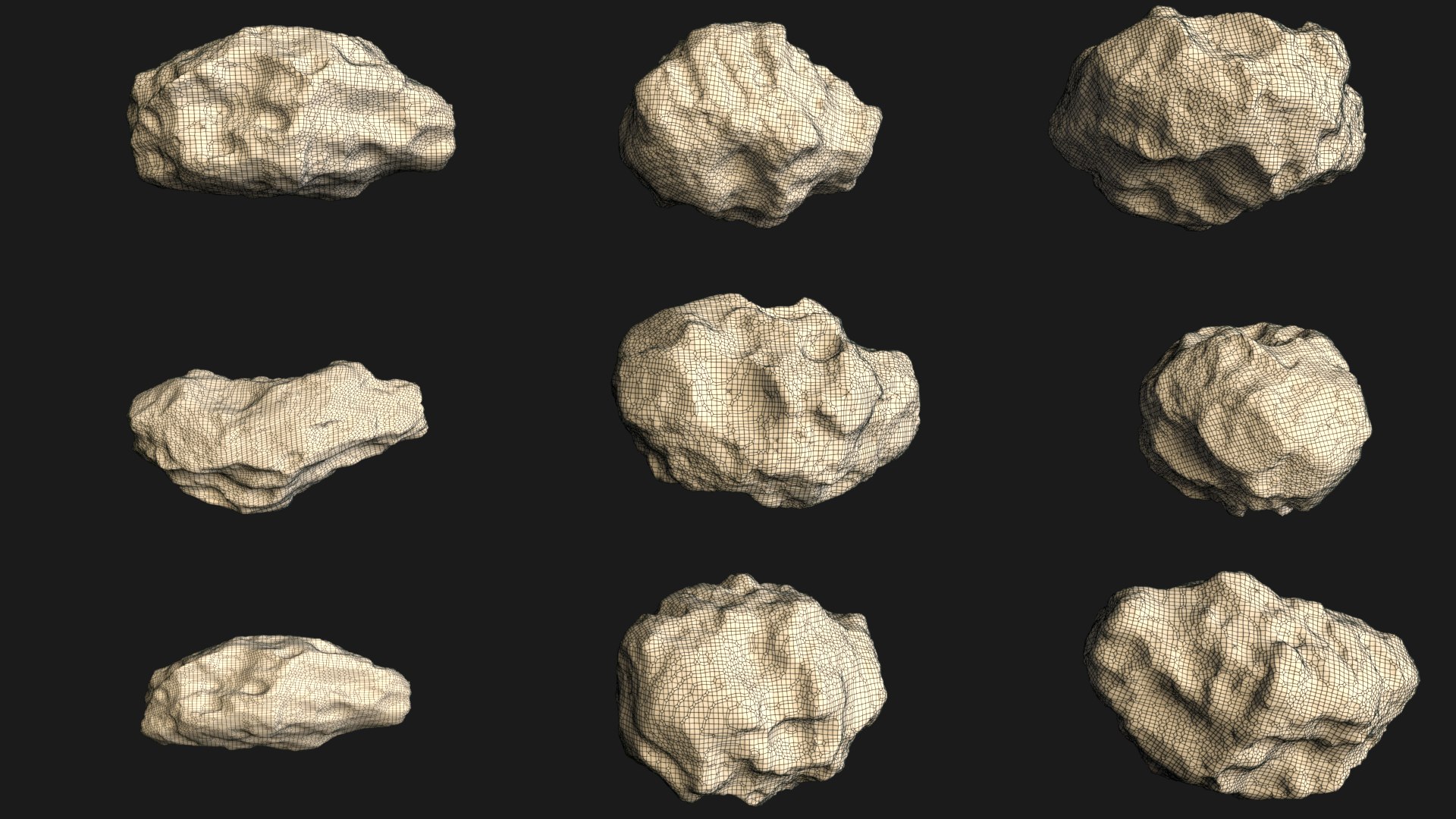 3D Asteroid Pack - TurboSquid 1836902