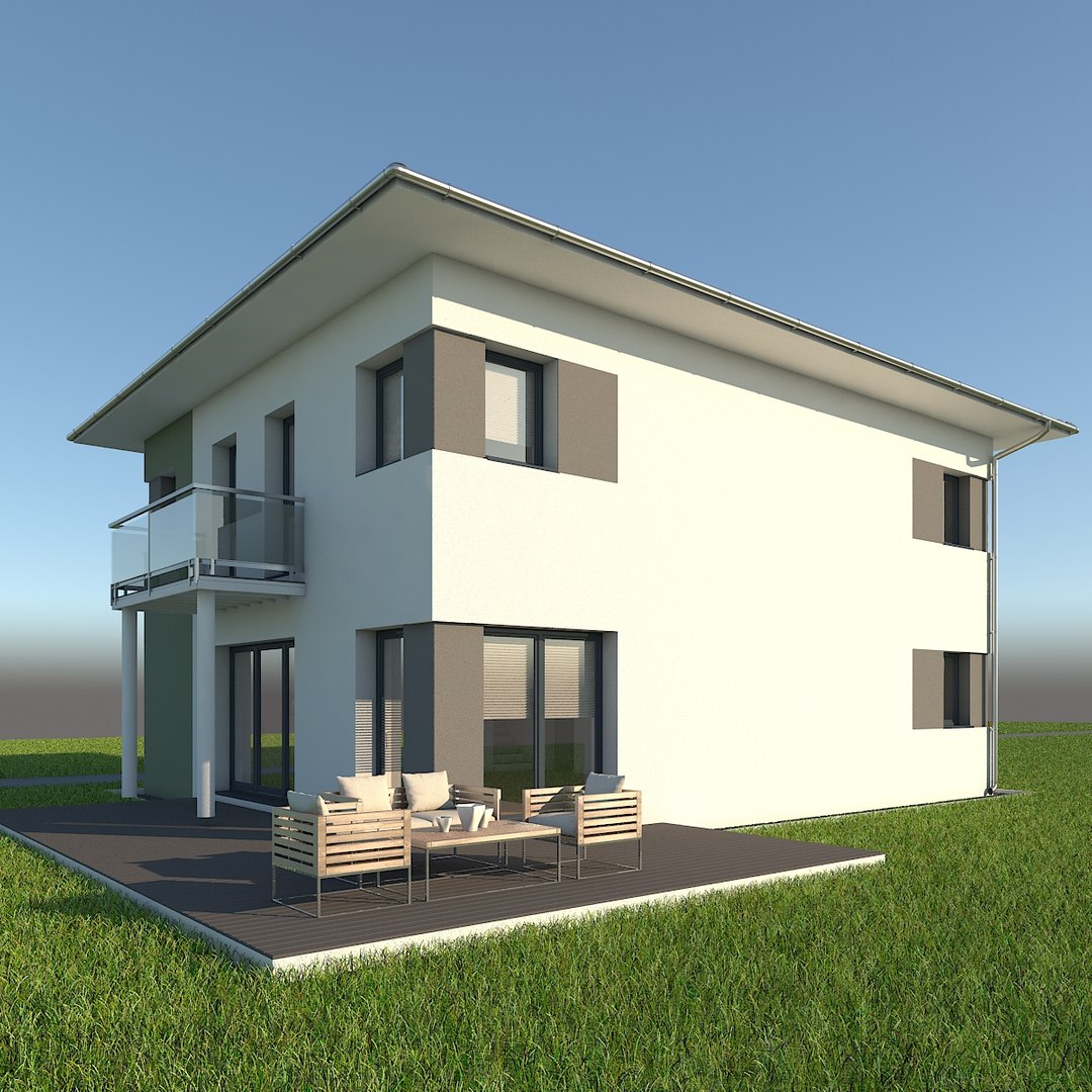 3d Model Modern Single Family Home