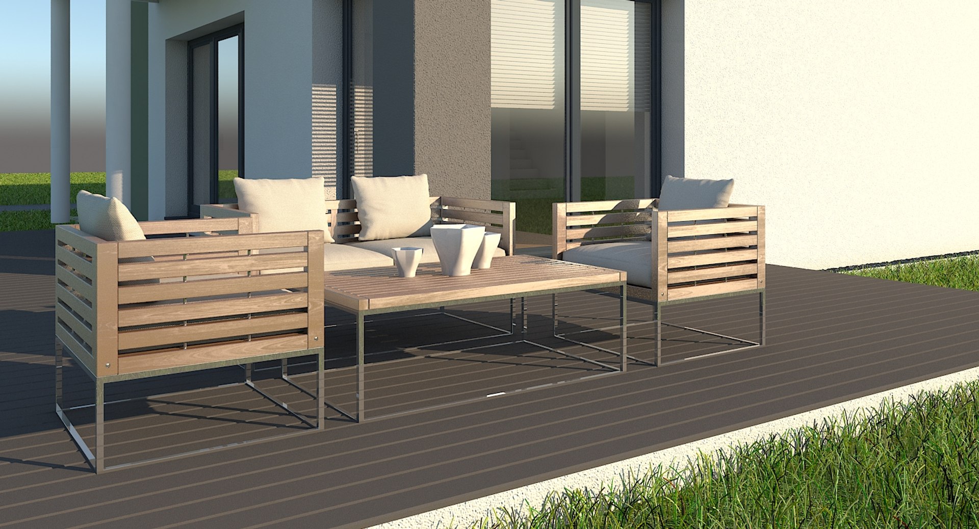 3d Model Modern Single Family Home