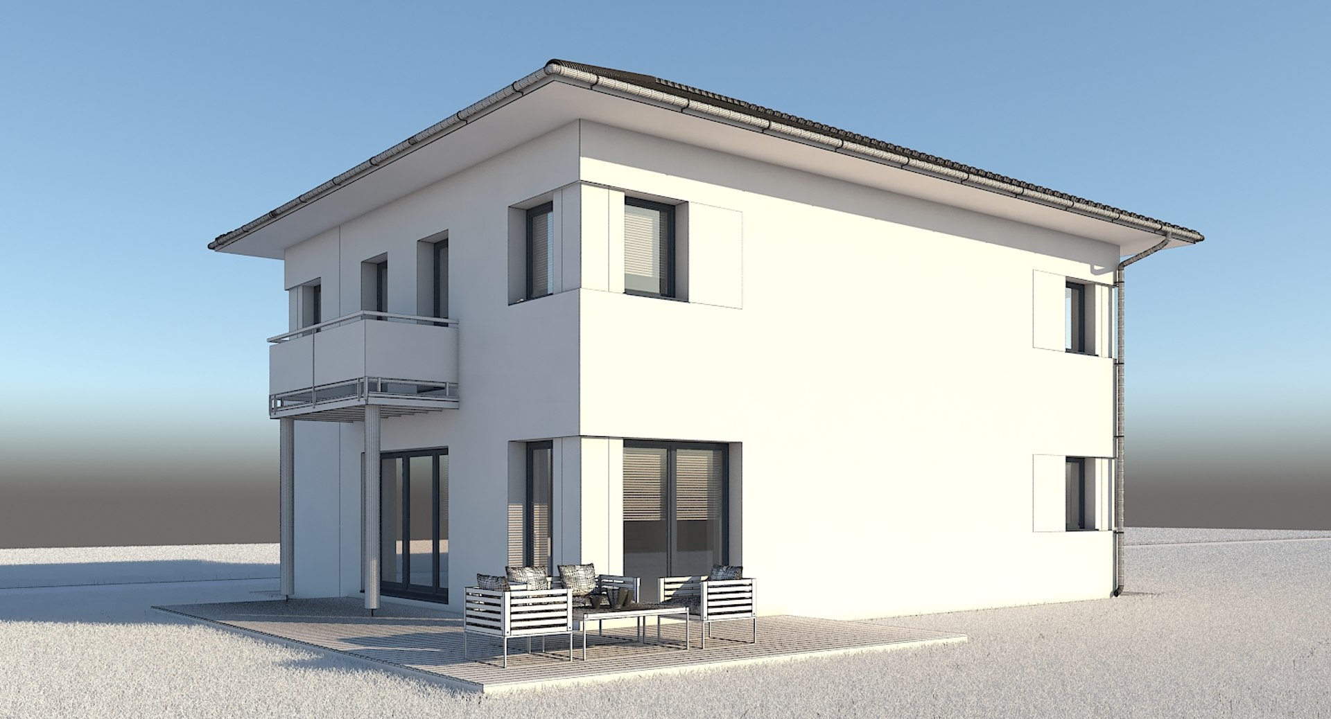 3d Model Modern Single Family Home