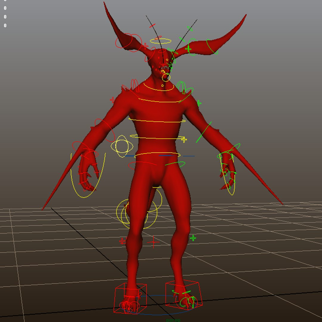 Free Demon Rig 3D - TurboSquid 1182234
