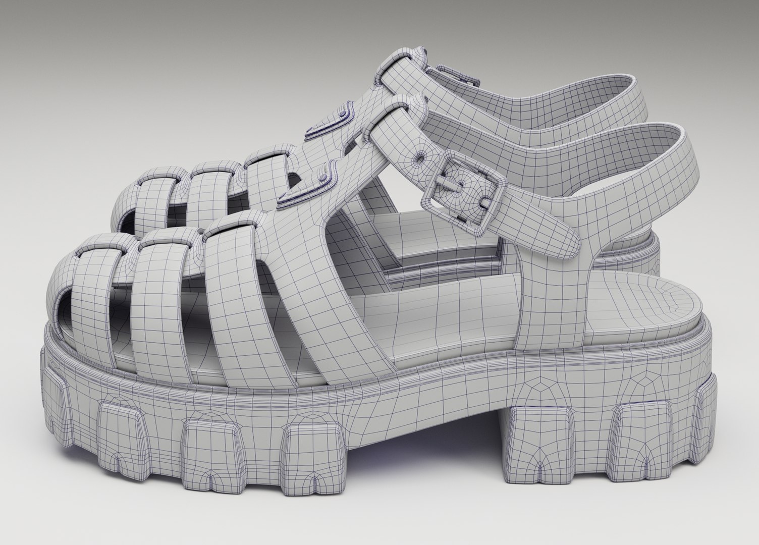 Sandals Prada 3D model - TurboSquid 2149945