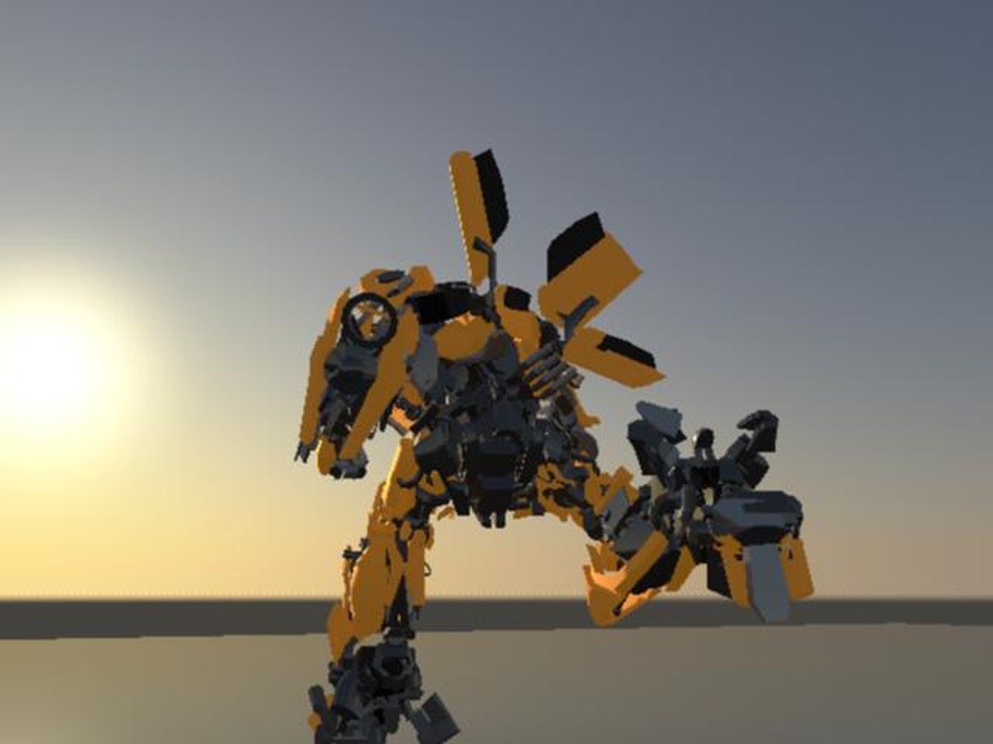 3d Model Bumblebee Transformers