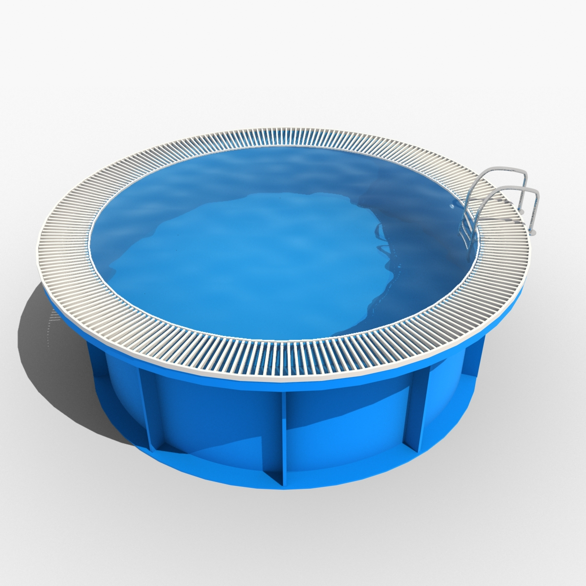 3d garden swimming pool model