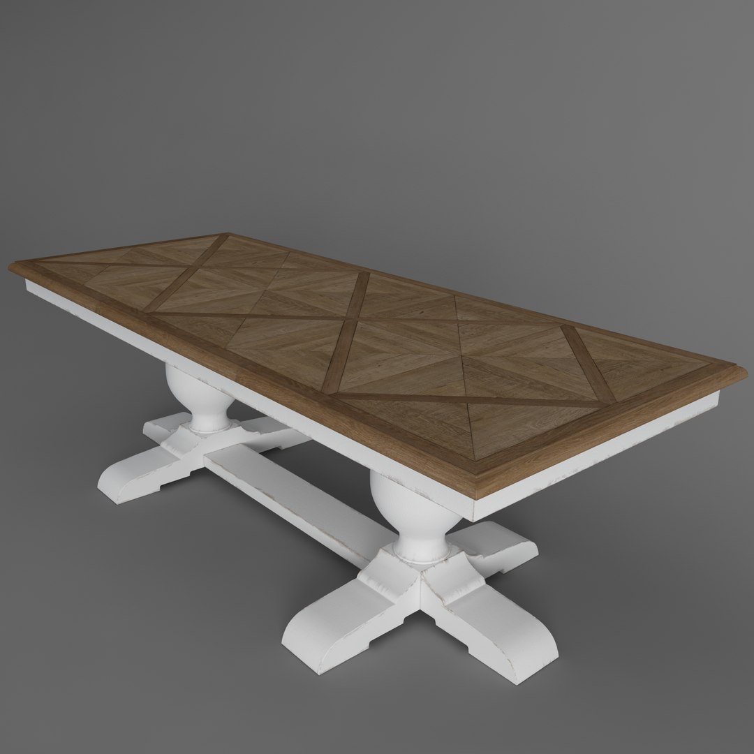 3d dining table x model