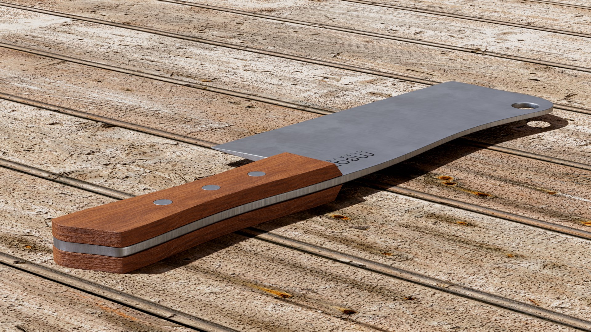 3D meat cleaver - TurboSquid 1553588