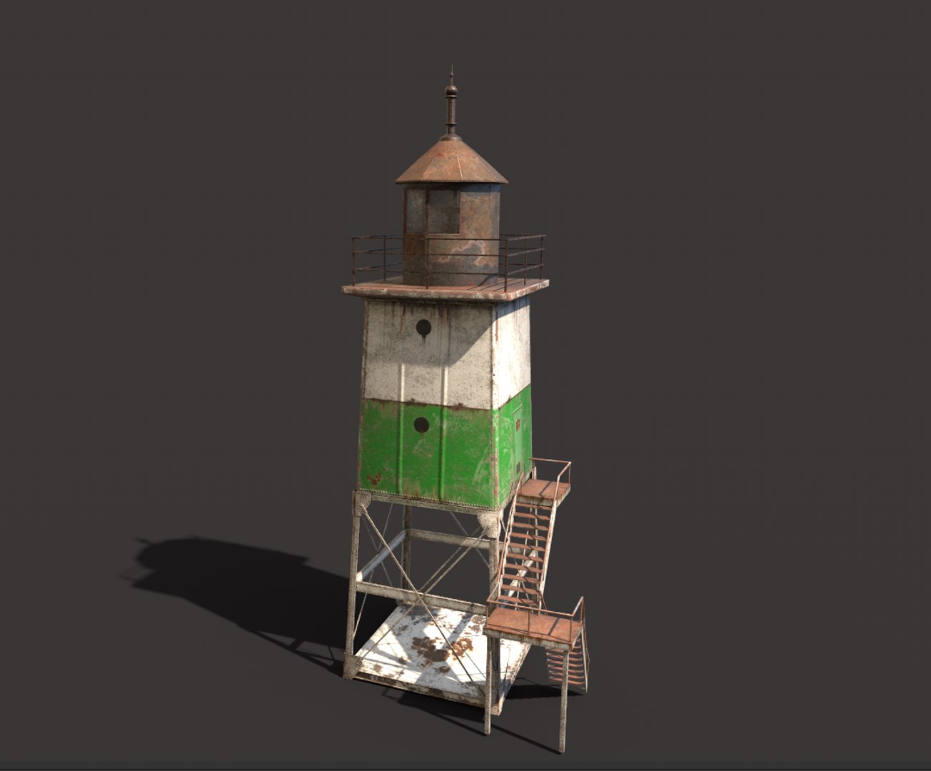 Metal lighthouse 3D model - TurboSquid 1678566