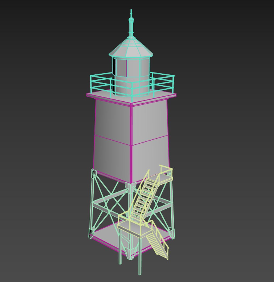 Metal lighthouse 3D model - TurboSquid 1678566