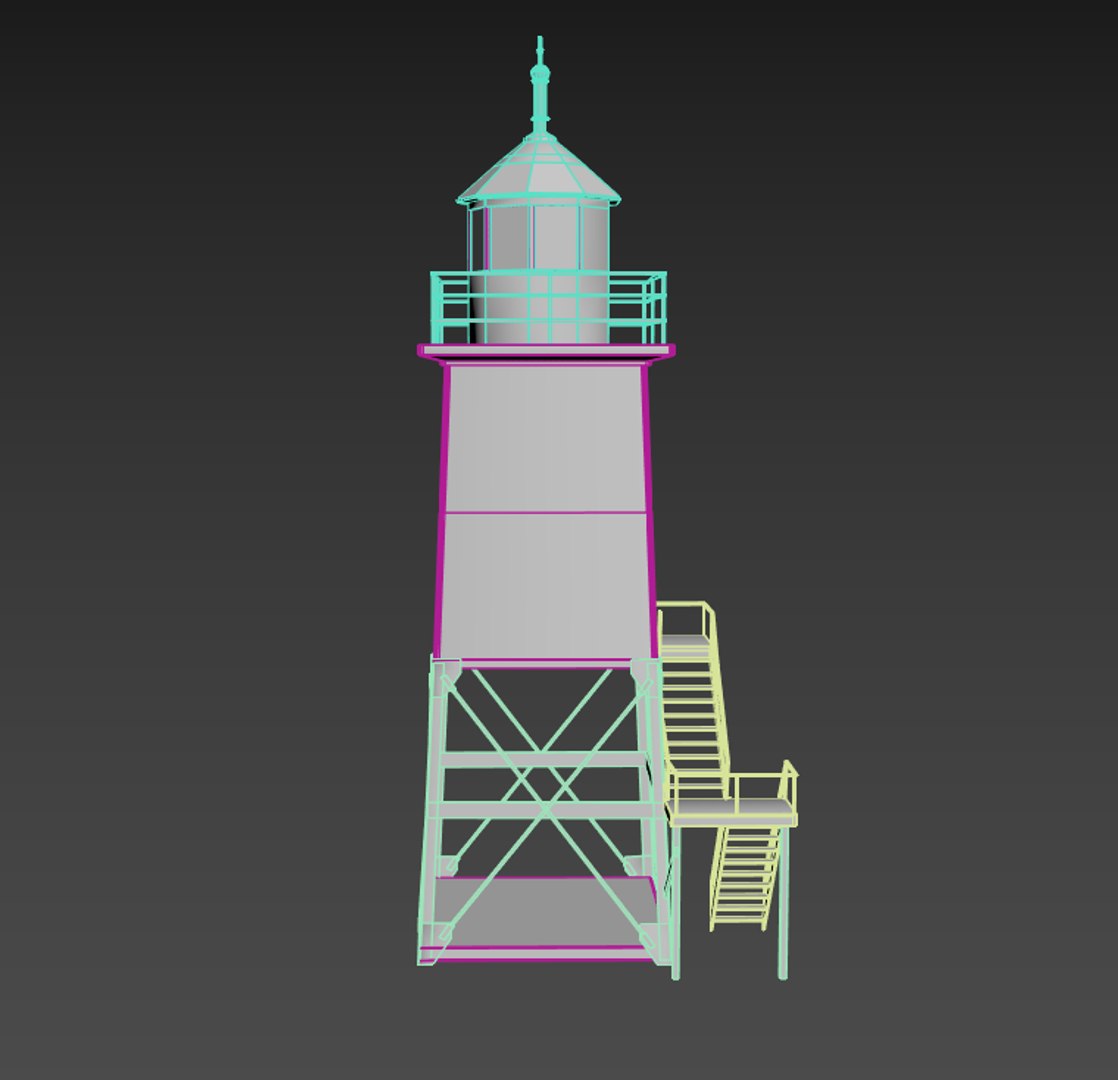 Metal lighthouse 3D model - TurboSquid 1678566