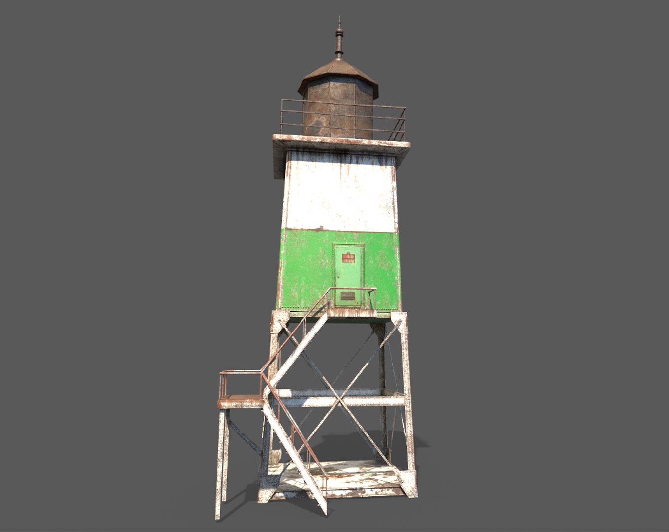 Metal lighthouse 3D model - TurboSquid 1678566