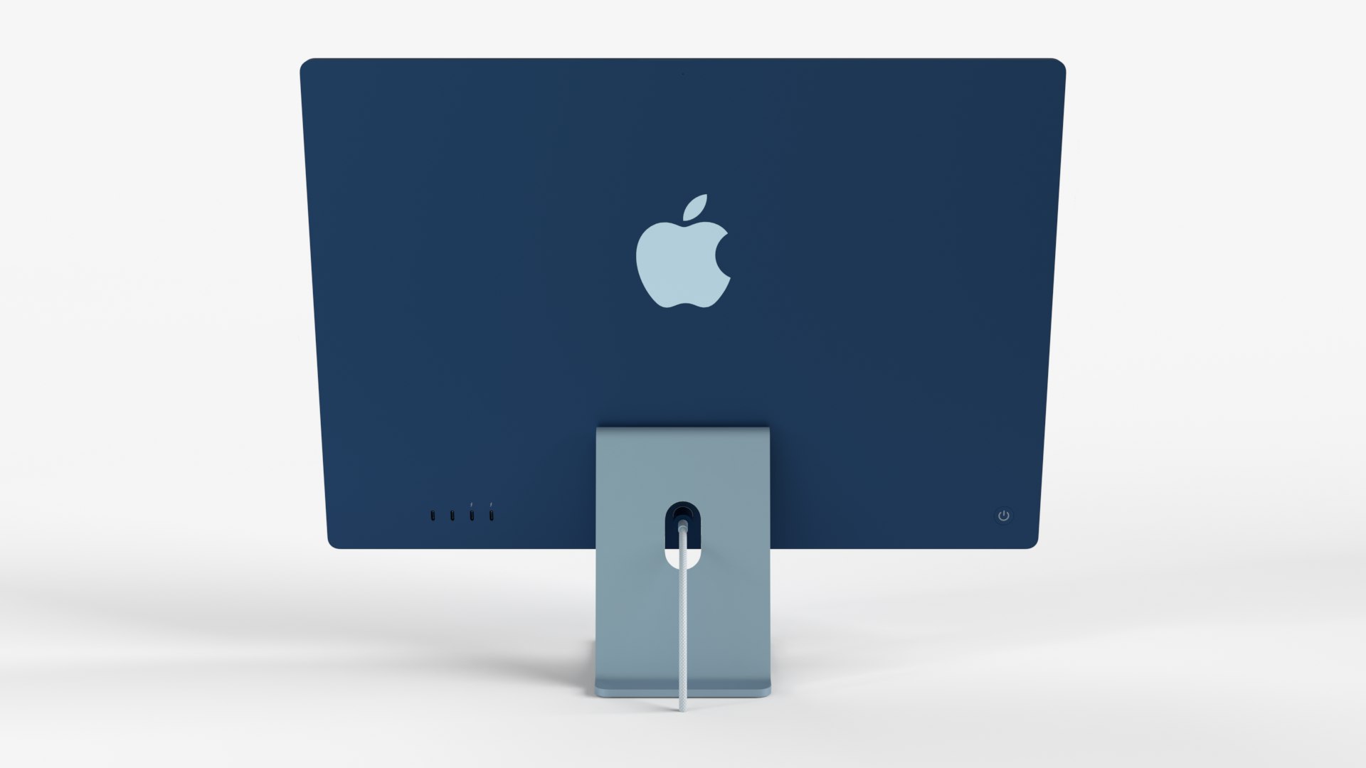 Apple IMac Blue With Keyboard Mouse And Trackpad 3D Model - TurboSquid ...