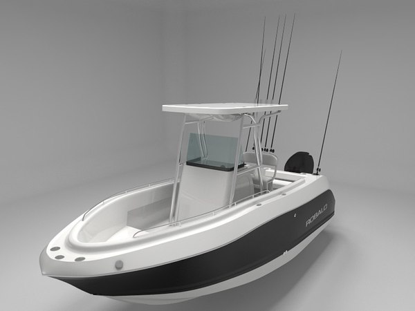 robalo fishing boat 3d model