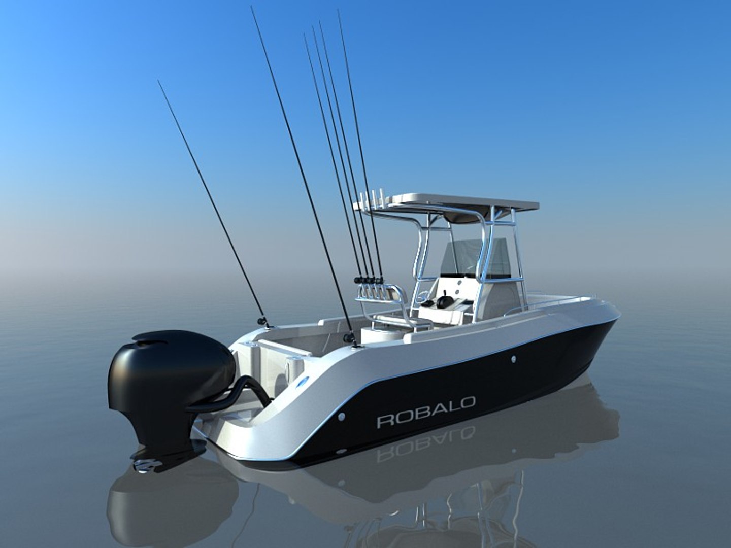 Robalo Fishing Boat 3d Model