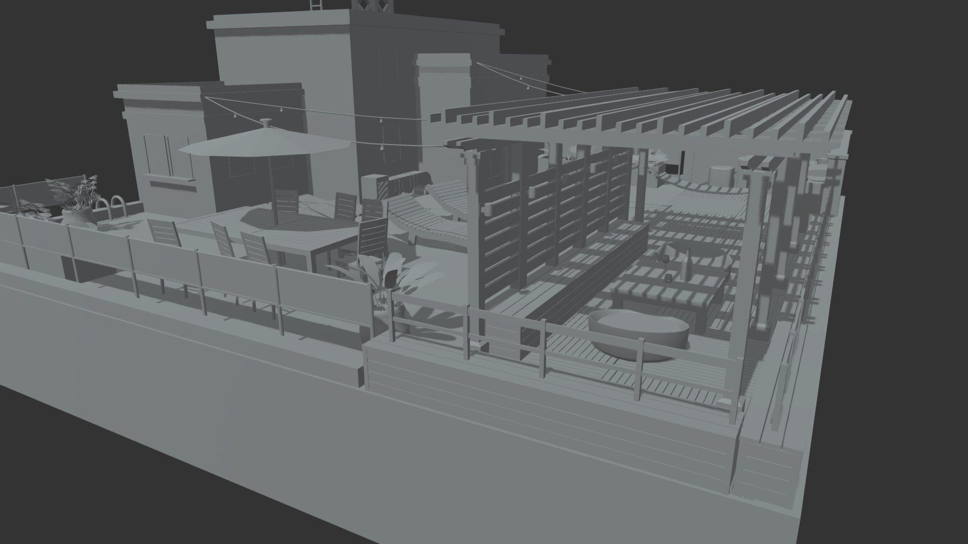 3D Model Roof Top Terrace - TurboSquid 1863063