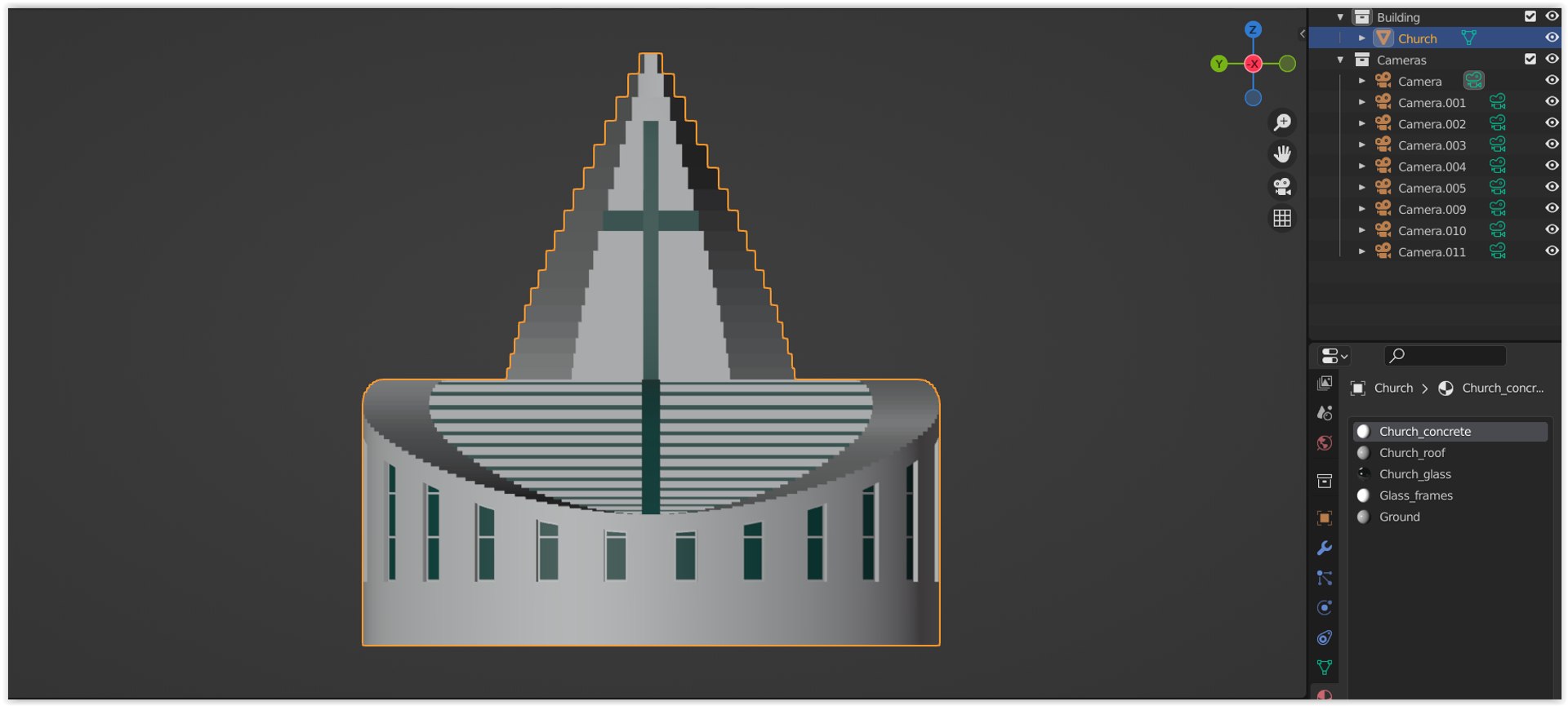 3D Modern Church - TurboSquid 1904505
