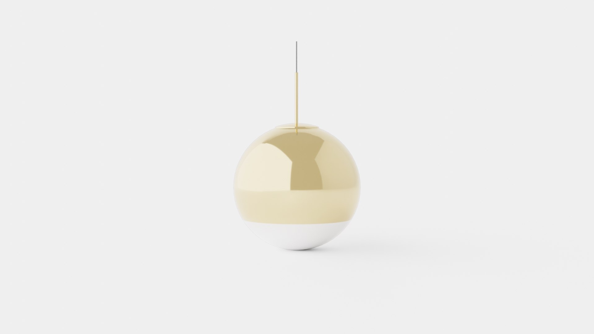 3D Mirror Ball 50 Ceiling Lamp Gold - TurboSquid 2247587