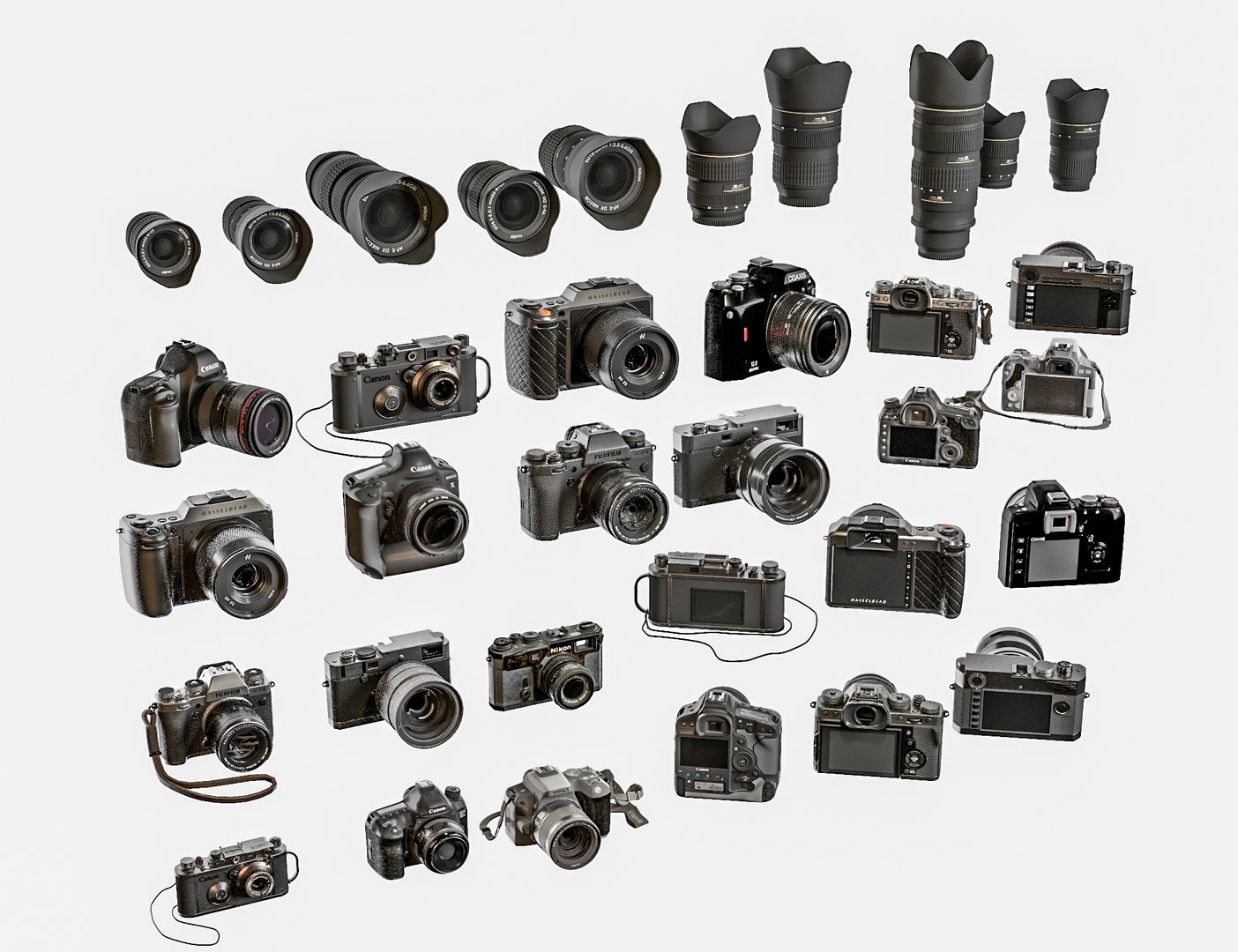 3D Digital Cameras Collection Lens Mirrorless Digital Camera ...