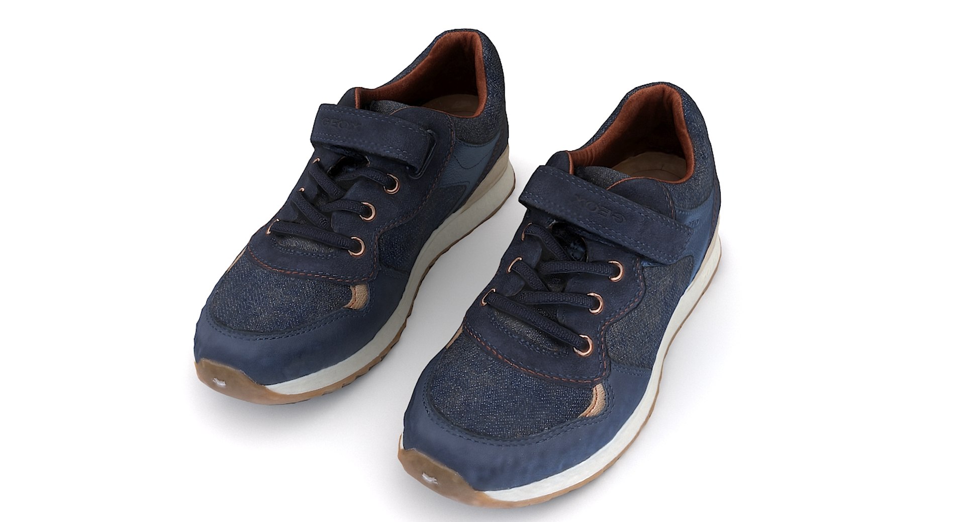 3D Model Retopology Geox Kids Sports Shoes - TurboSquid 1321572