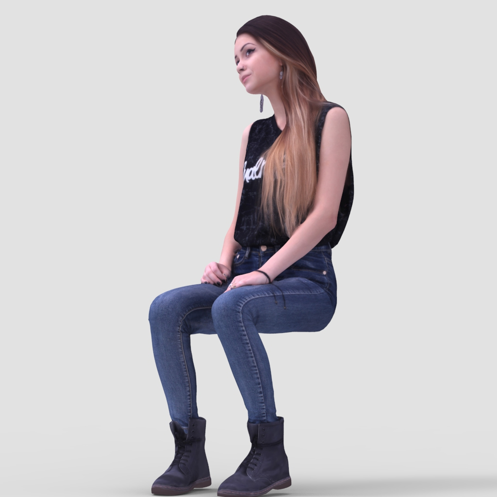 realistic human 3d model