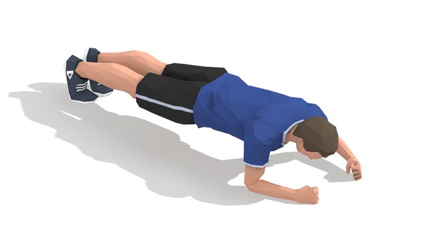 modelo 3d Plank Exercise Man Animation - TurboSquid 1706122