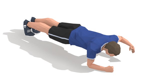 modelo 3d Plank Exercise Man Animation - TurboSquid 1706122