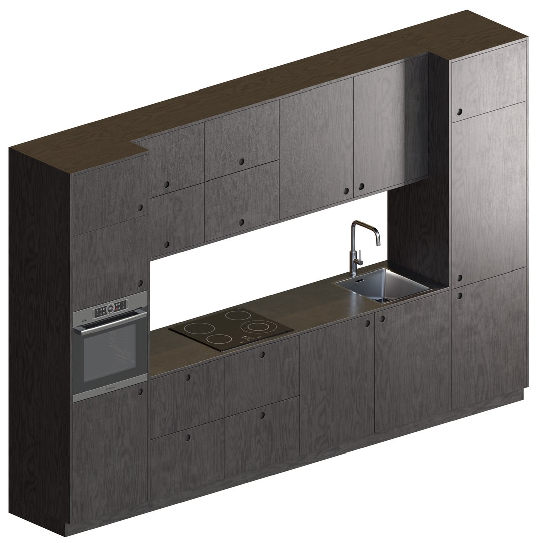 Basis II Kitchen 3D Model - TurboSquid 2344616