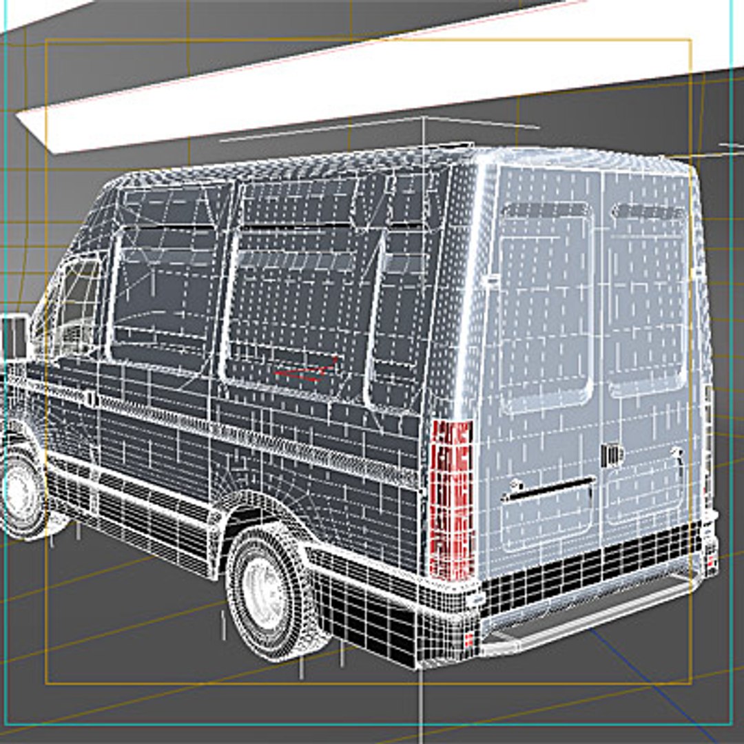 3d Model Euro Delivery Van
