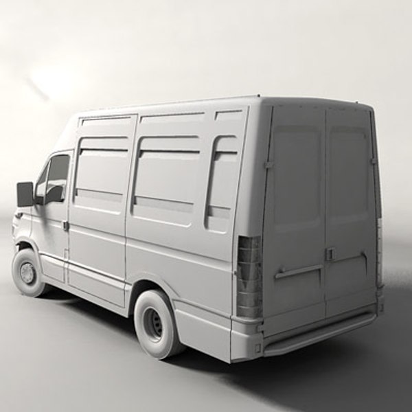 3d model euro delivery van