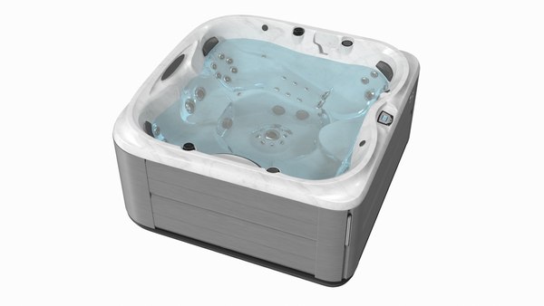 Jacuzzi J475 Spa Hot Tub Platinum with Water model - TurboSquid 1724232
