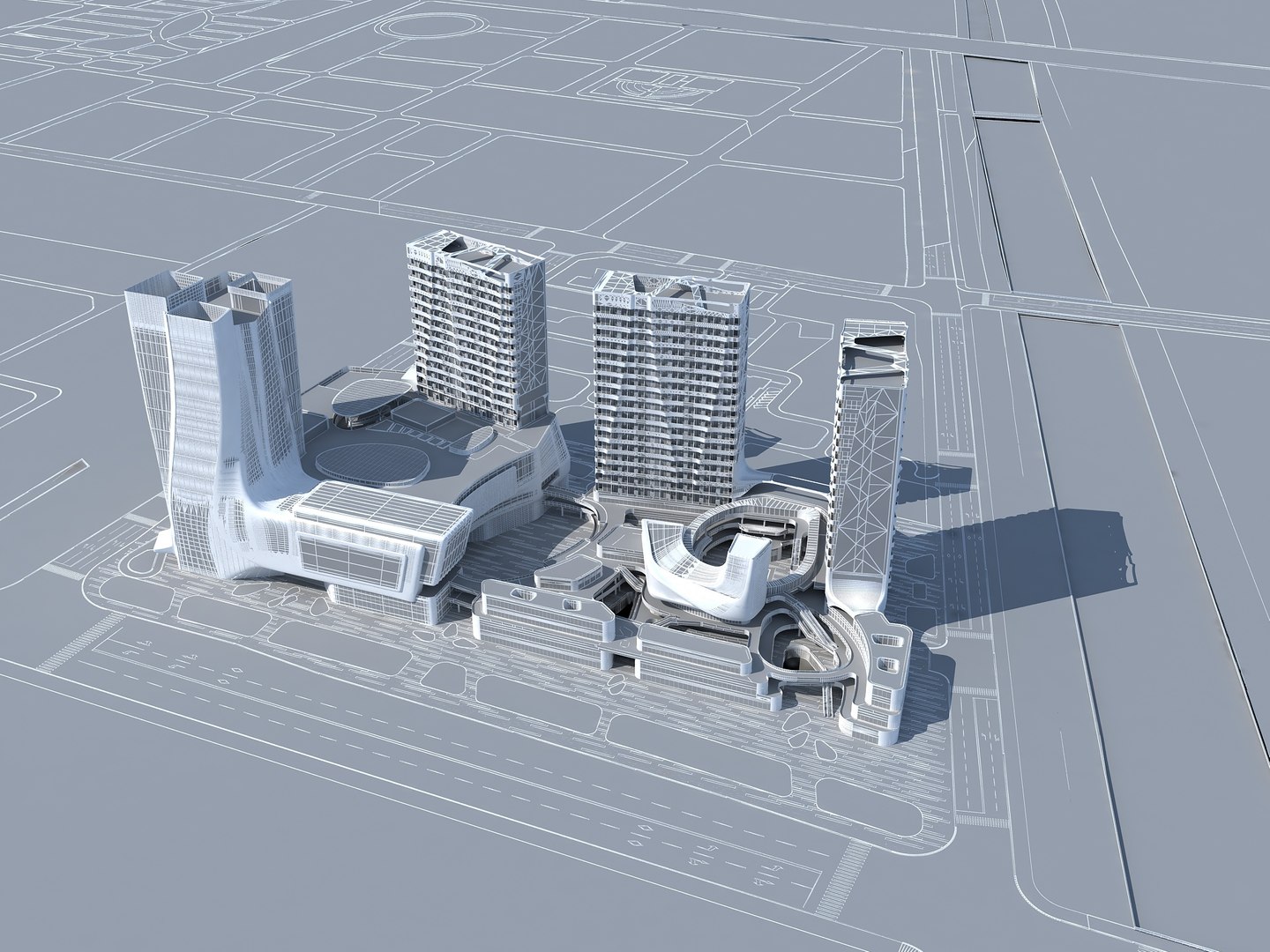 3D Cityscape 15 Model - TurboSquid 2075145