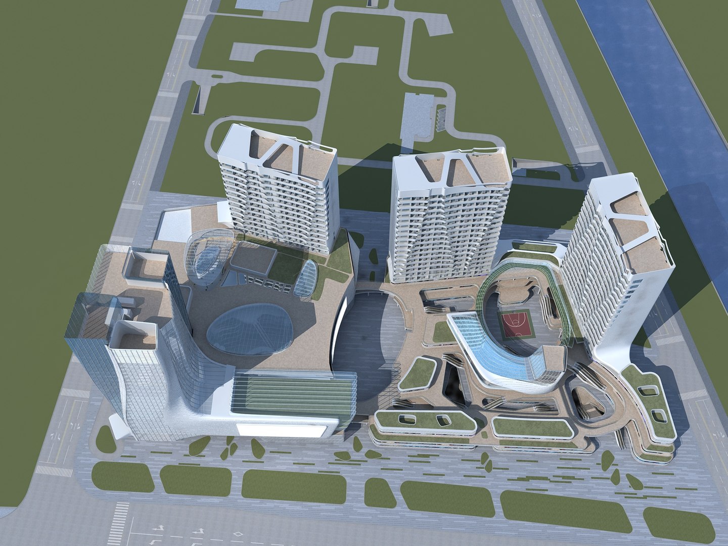 3D Cityscape 15 Model - TurboSquid 2075145