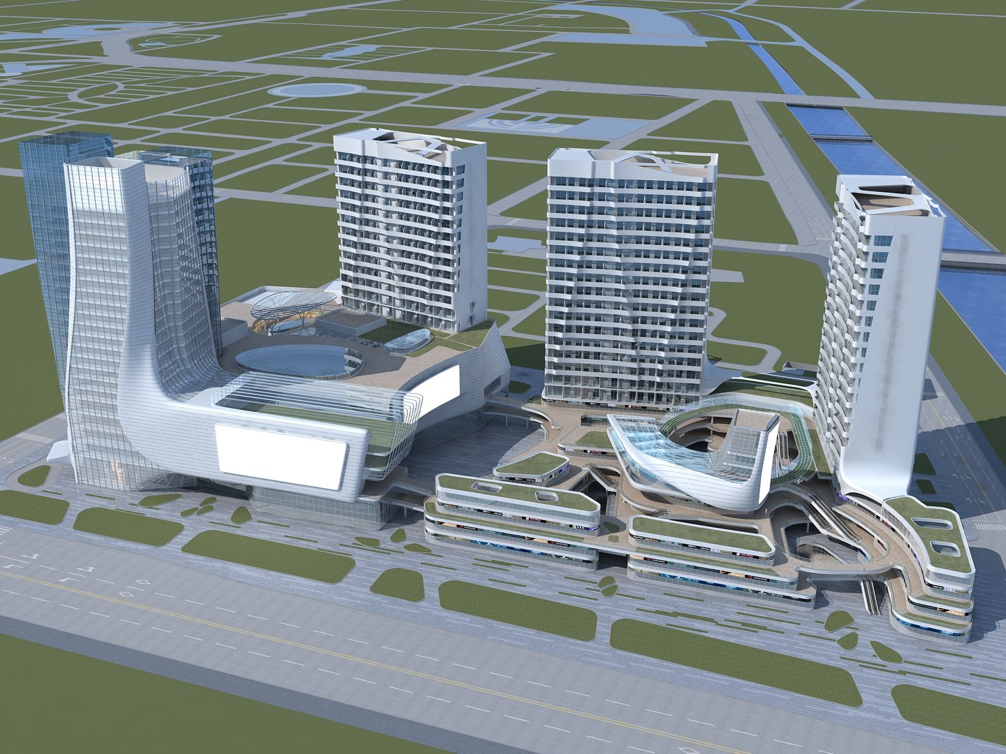 3D Cityscape 15 Model - TurboSquid 2075145