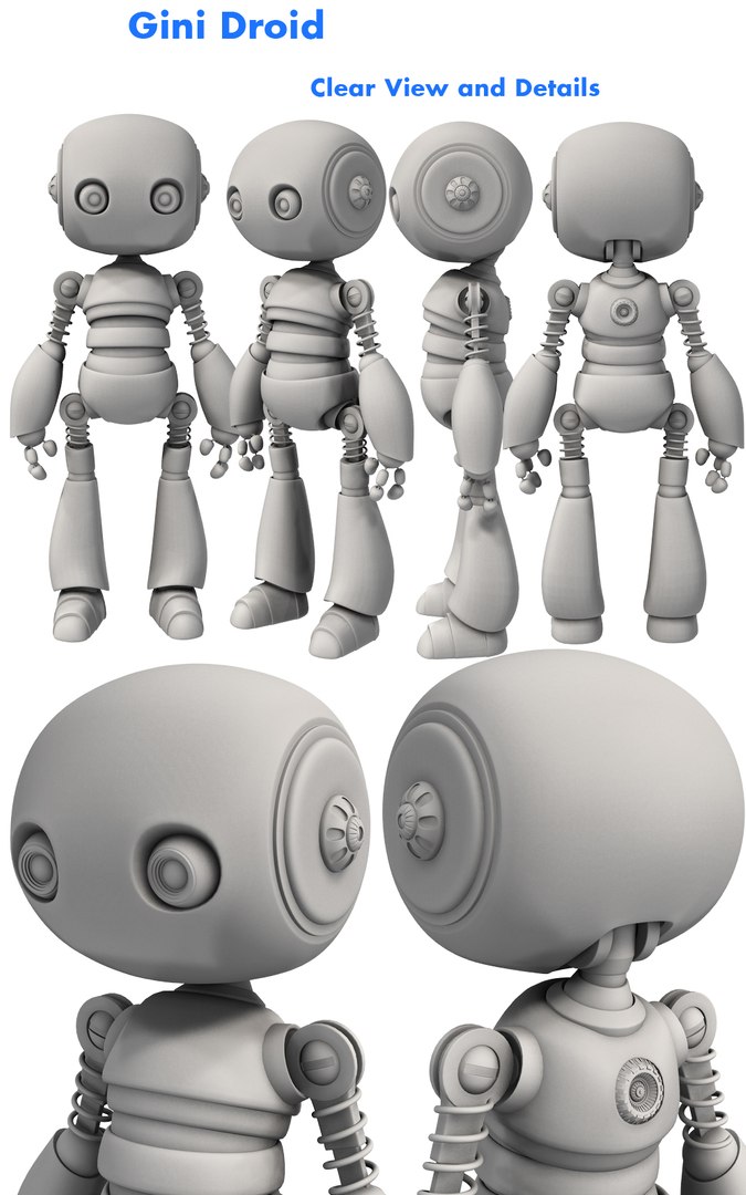 Gini Droid Complete 3d Model