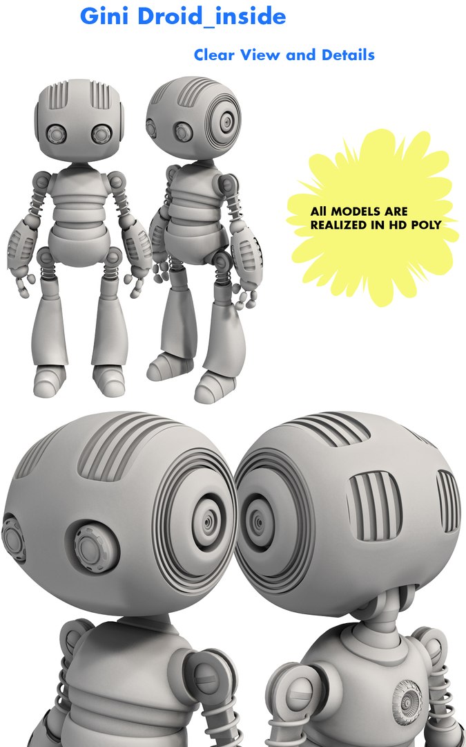 Gini Droid Complete 3d Model