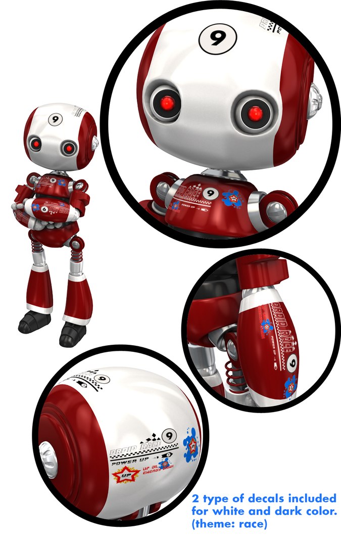 Gini Droid Complete 3d Model