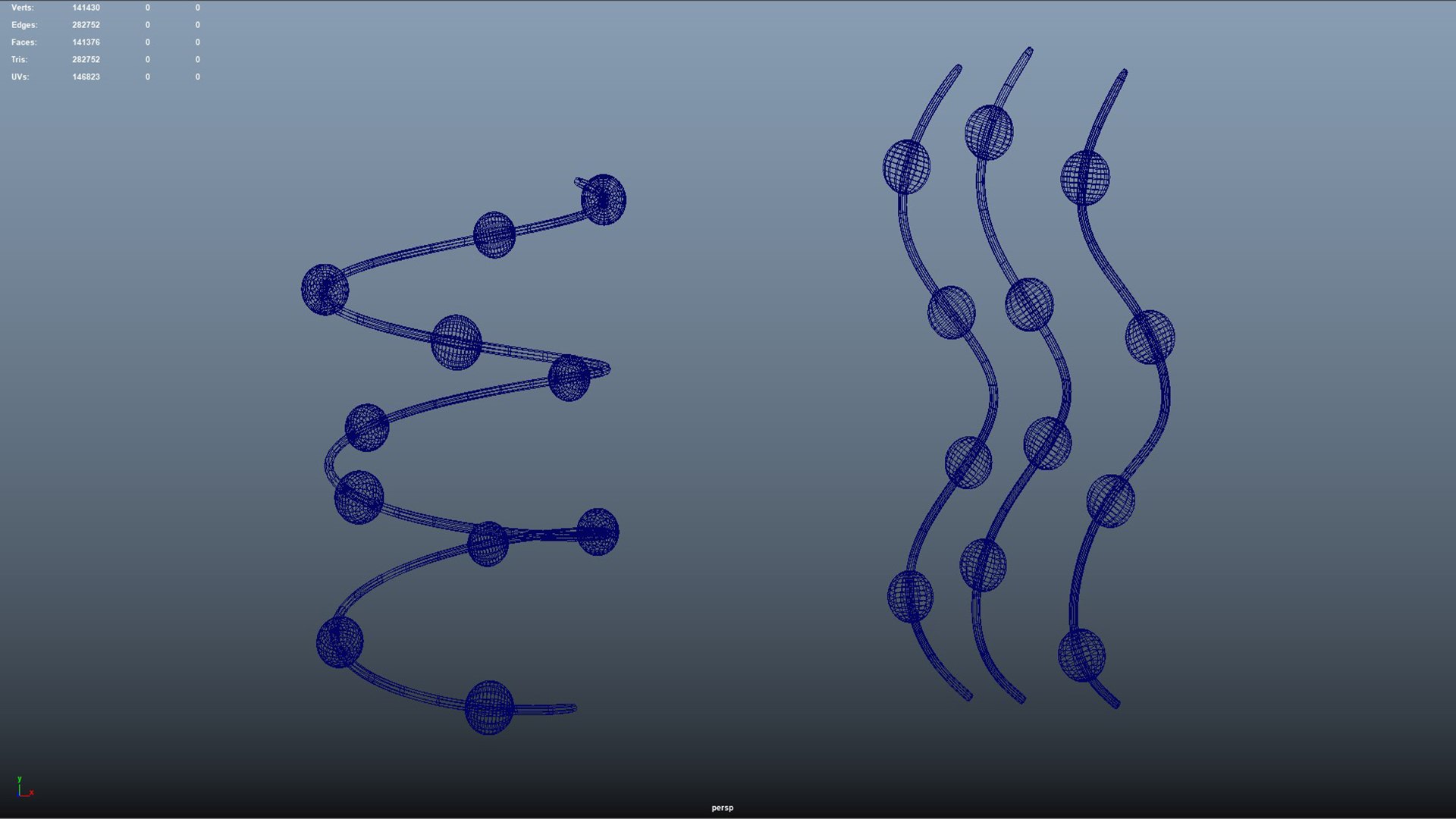 3D Model Alpha Triple Helix - TurboSquid 2199172