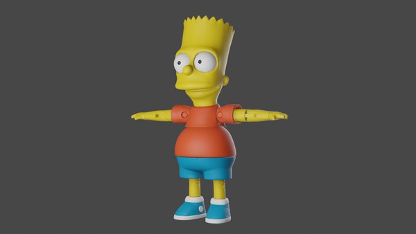 modèle 3D de Figurine articulée de Bart Simpson - TurboSquid 2033629